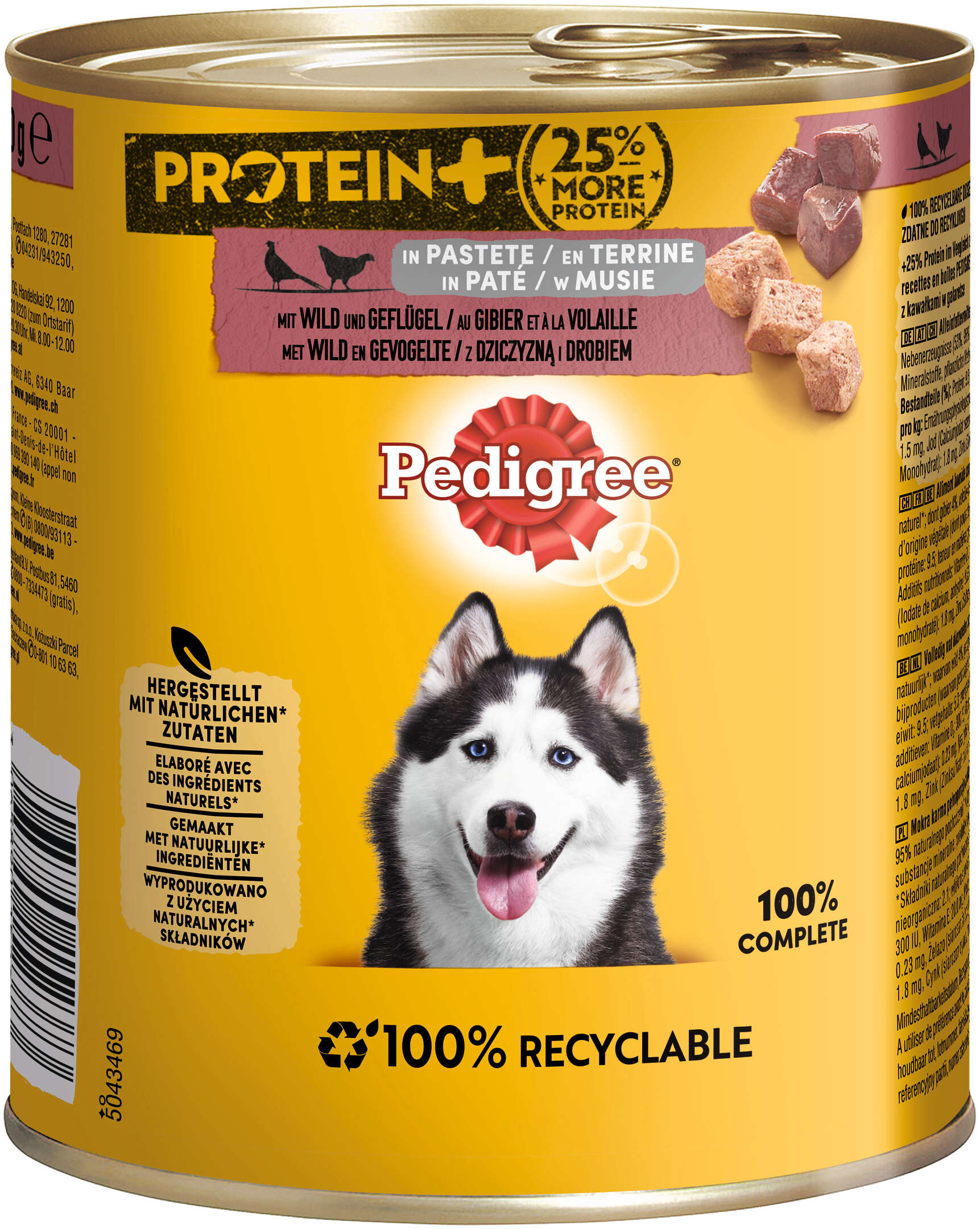 Pedigree Hunde-Nassfutter Protein+ in Pastet | raiffeisenmarkt.de